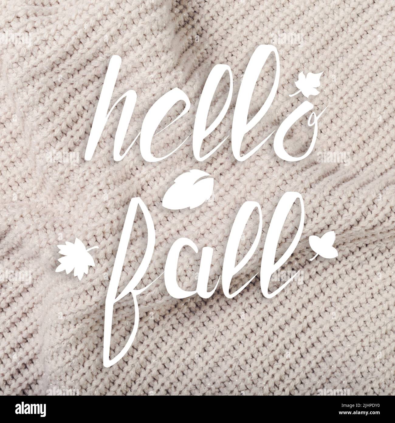 Hello autumn text style hi-res stock photography and images - Alamy