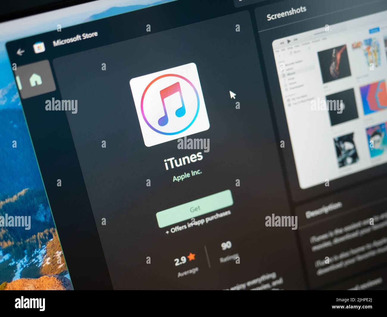 Galati, Romania - June 19, 2022: iTunes application available on ...