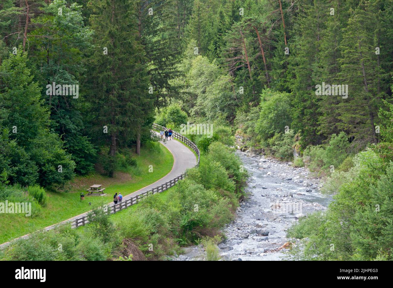 Italy, Lombardy, Valtellina, Bormio, Adda River Stock Photo - Alamy