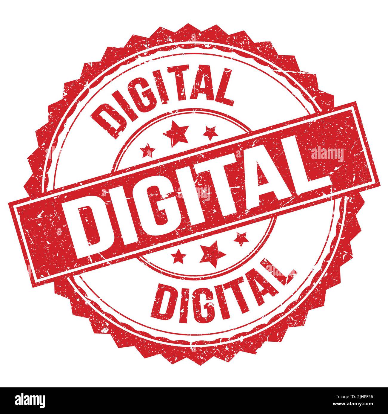 DIGITAL text written on red round stamp sign Stock Photo - Alamy