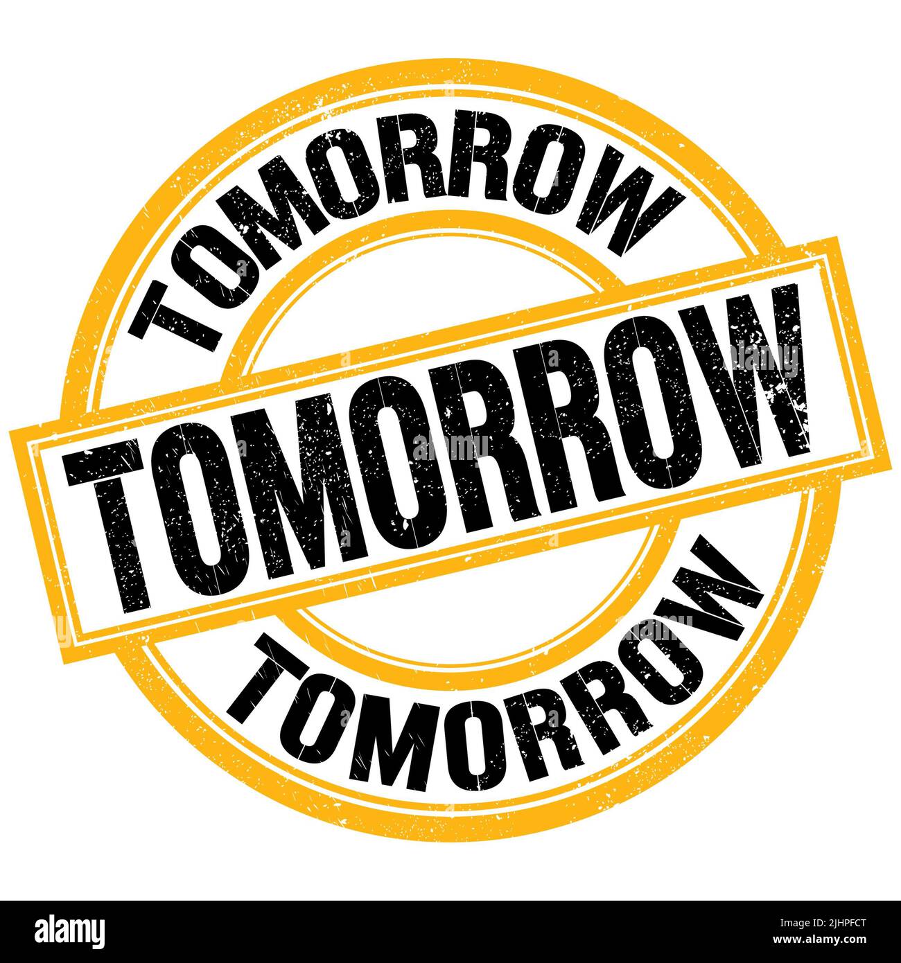 Tomorrow stamp Cut Out Stock Images & Pictures - Alamy