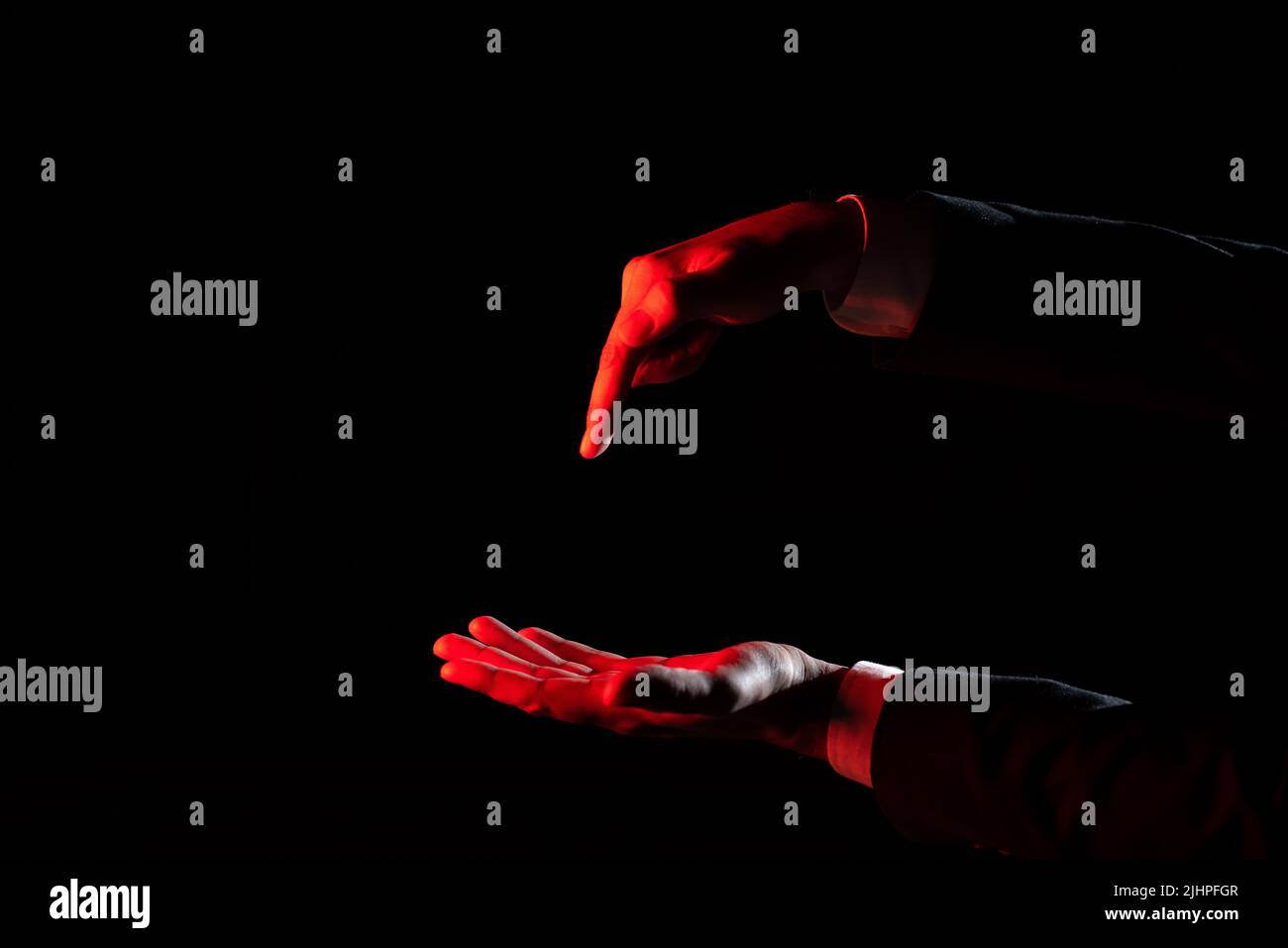 One Finger Pointing Important Infortmations. Hand Presenting Crutial ...