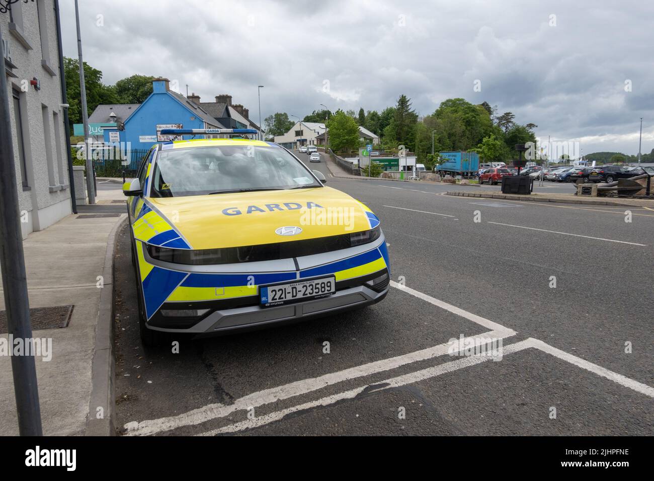 Garda Police Car - Ionic Electric Vehicle Stock Photo - Alamy