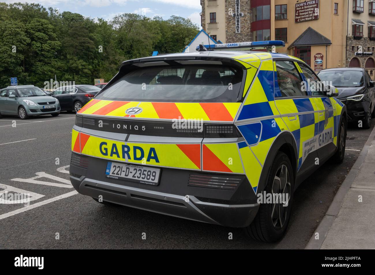 Garda Police Car - Ionic Electric Vehicle Stock Photo - Alamy