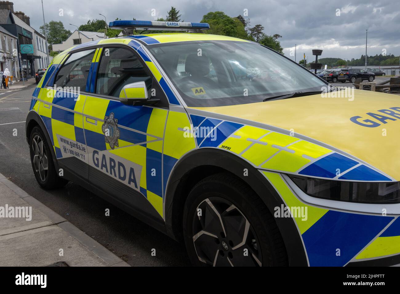 Garda Police Car - Ionic Electric Vehicle Stock Photo - Alamy