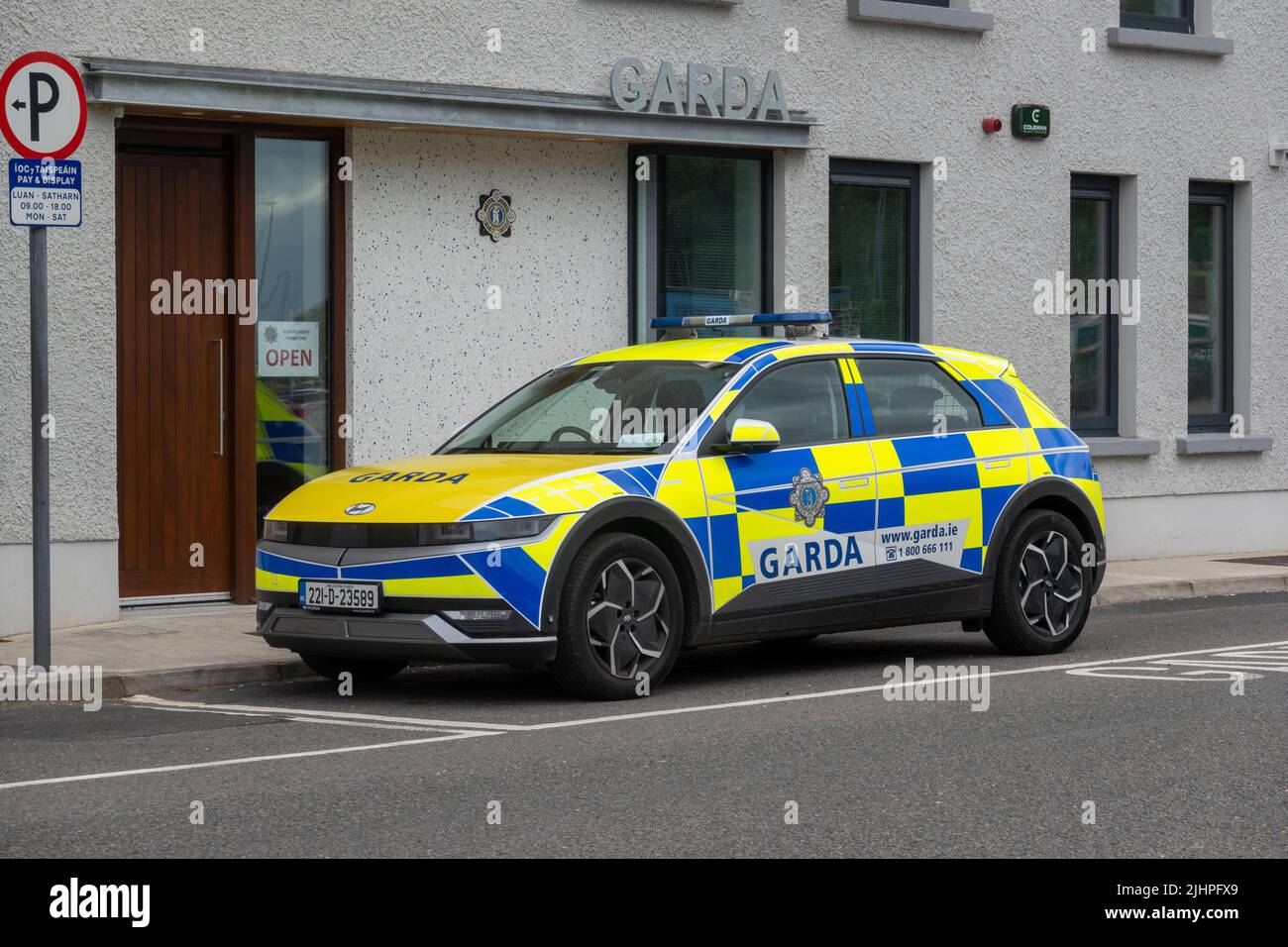 Garda Police Car - Ionic Electric Vehicle Stock Photo - Alamy