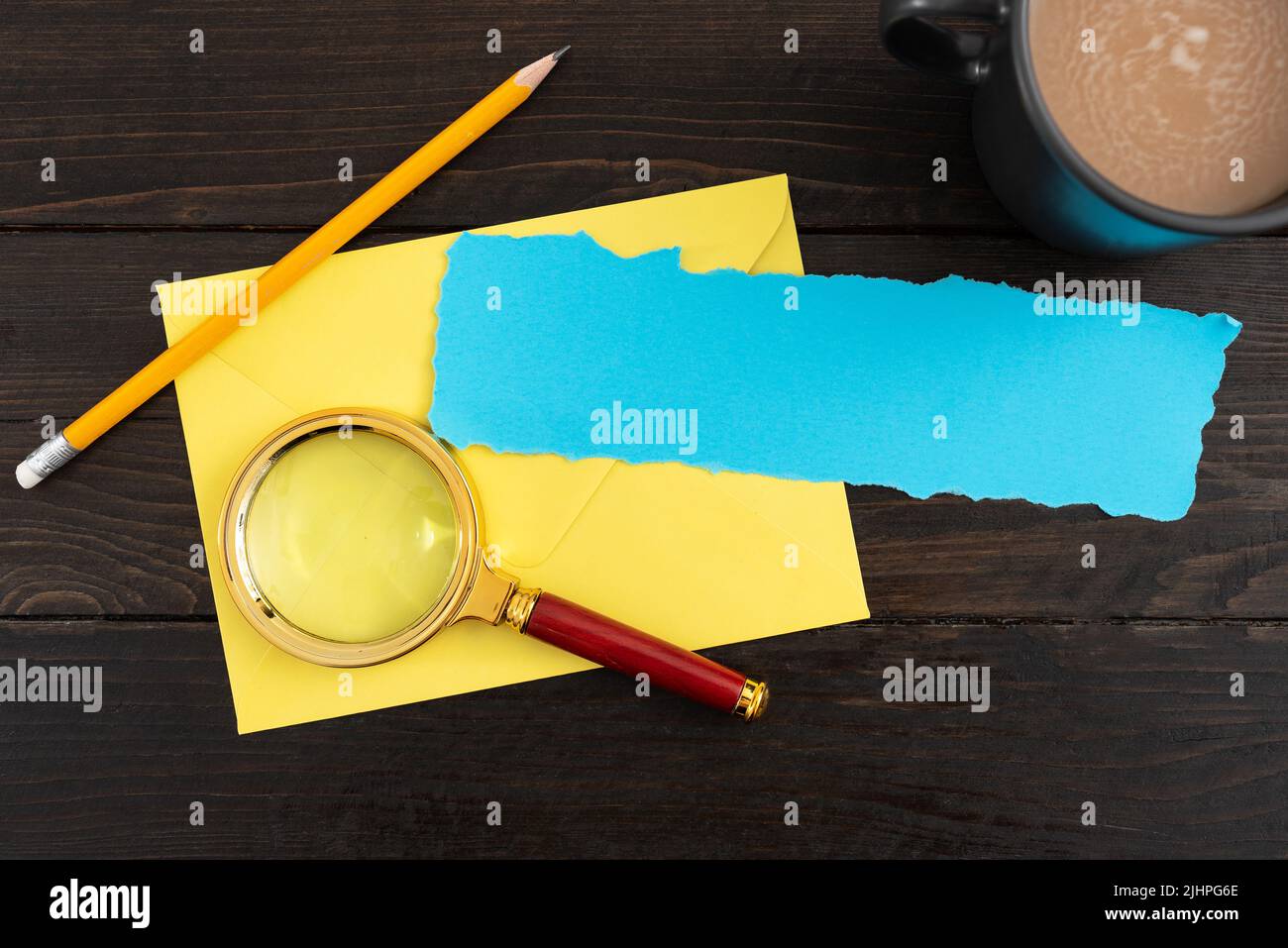 Pastel Color Blank Paper With Envelope, Coffee Cup And Stationery On ...