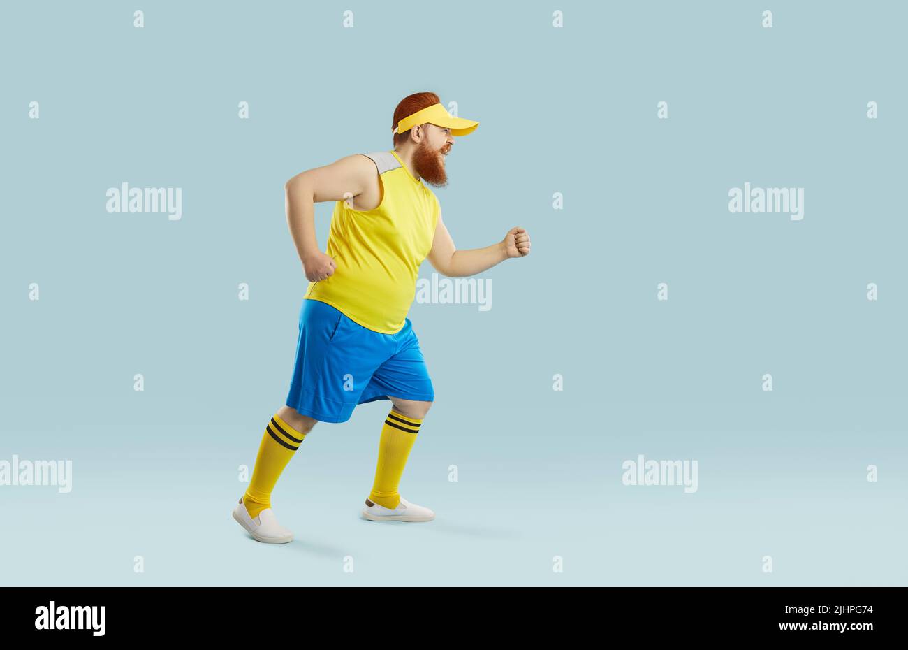 Fat Guy Running Funny