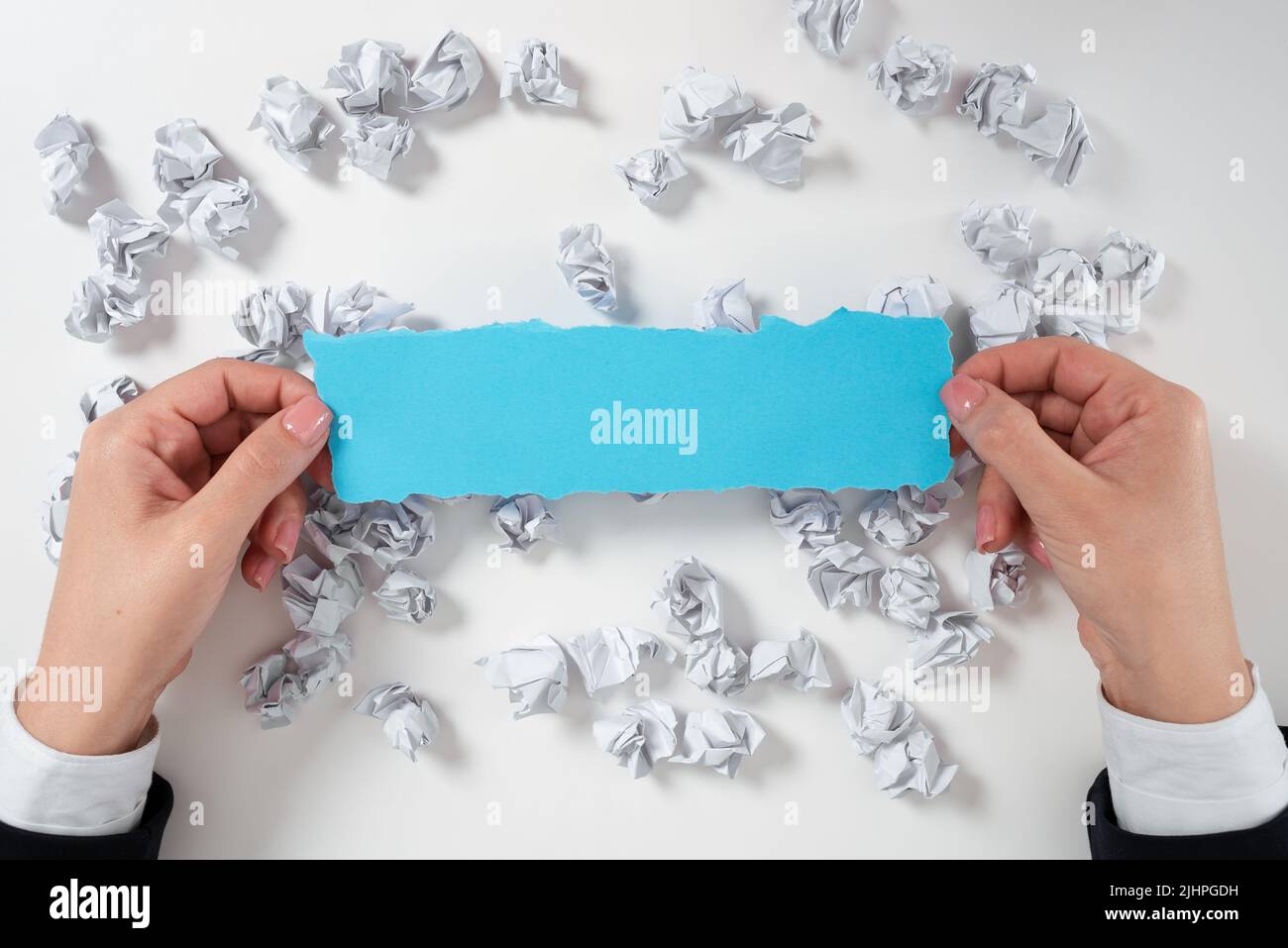 Paper Wraps Underneath Piece Of Paper With Important Message. Crumpled ...