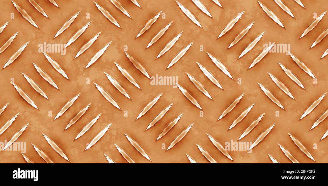 Seamless Bronze Surface. Bronzed Diamond Floor Texture Stock Photo - Alamy