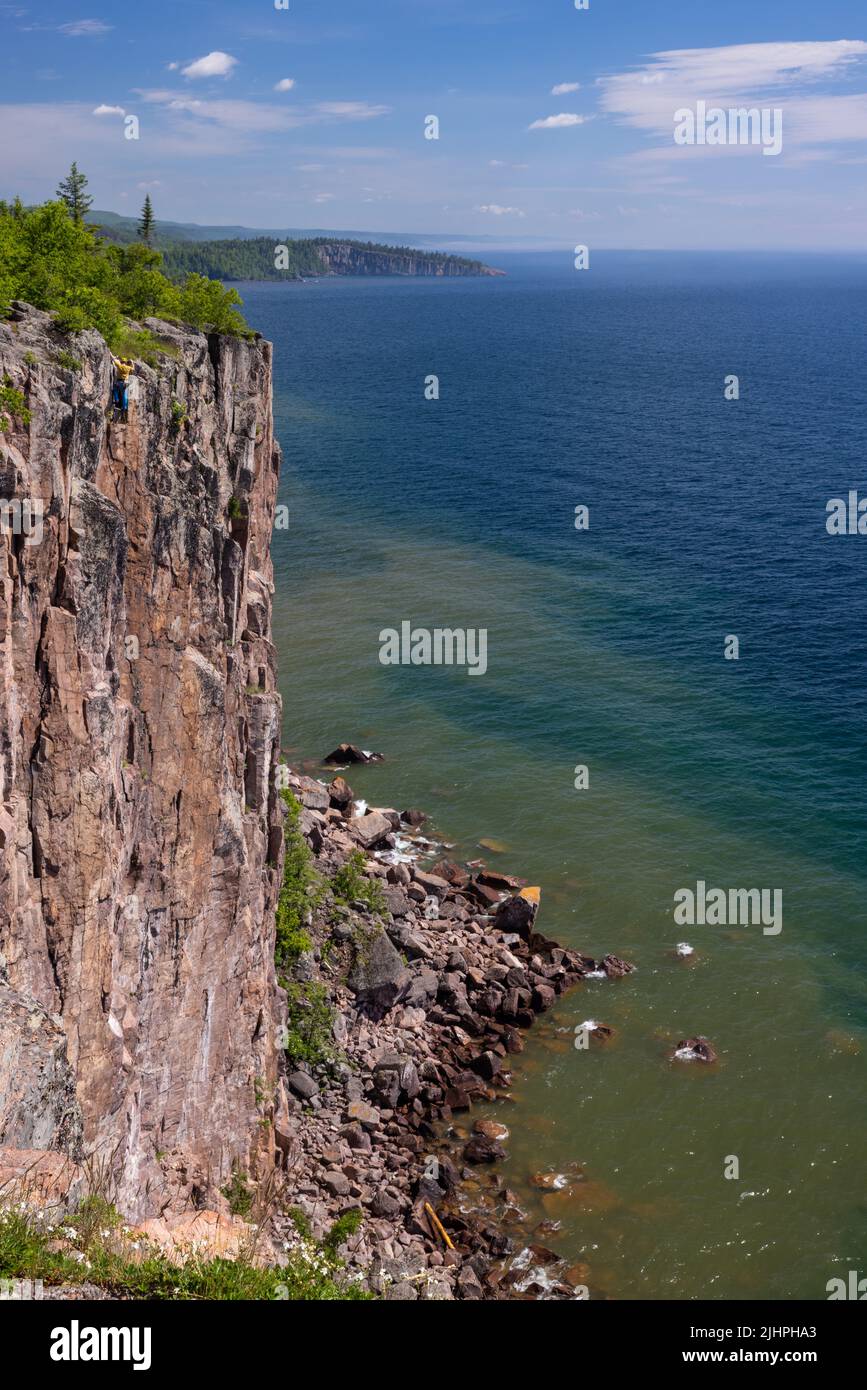 A Cliff Along Lake Superior Stock Photo - Alamy