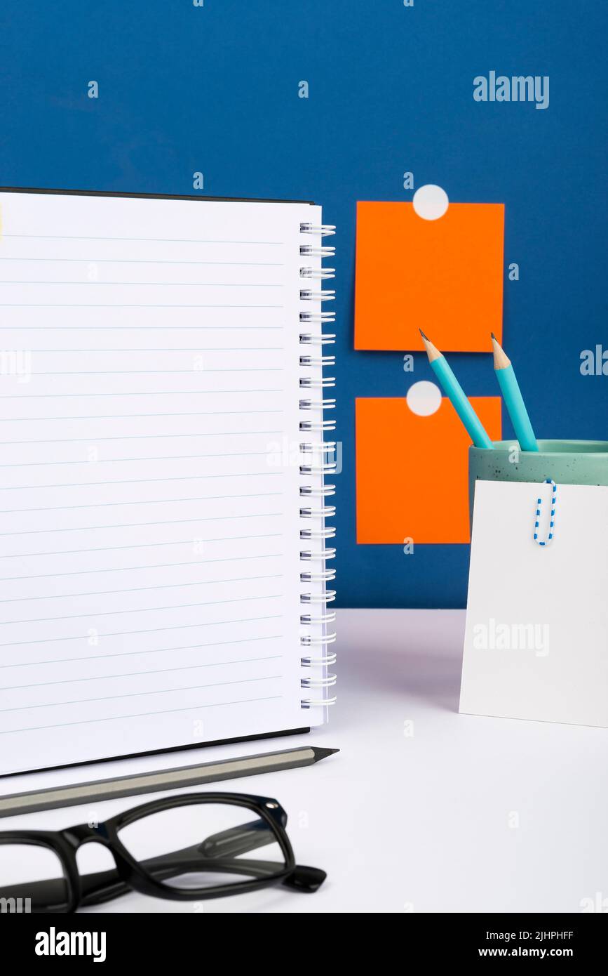 Important Message Written On Notebook On Desk With Cup With Pencils ...