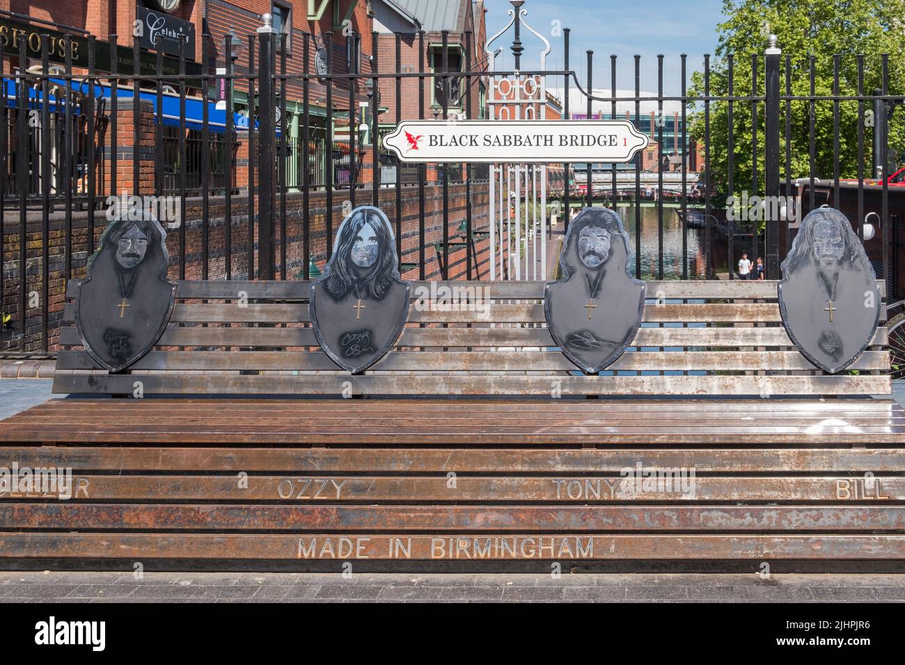Black Sabbath Bridge on Broad Street, Birmingham, UK Stock Photo - Alamy
