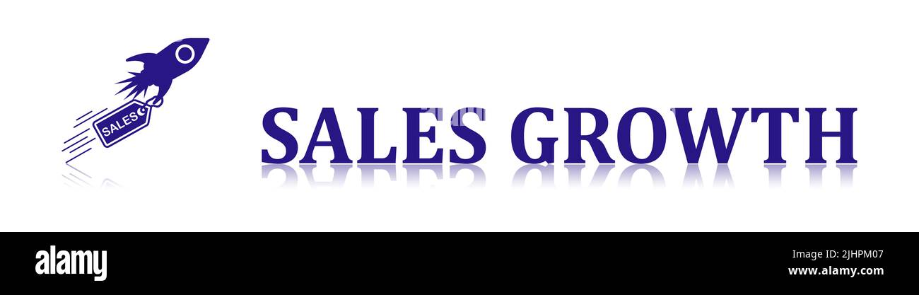 Illustration of a sales growth concept Stock Photo - Alamy