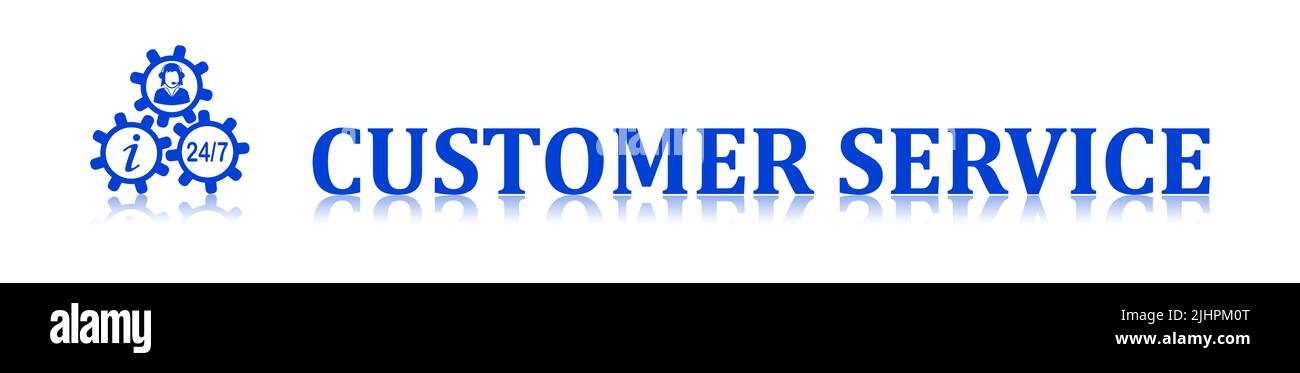 Illustration of a customer service concept Stock Photo - Alamy