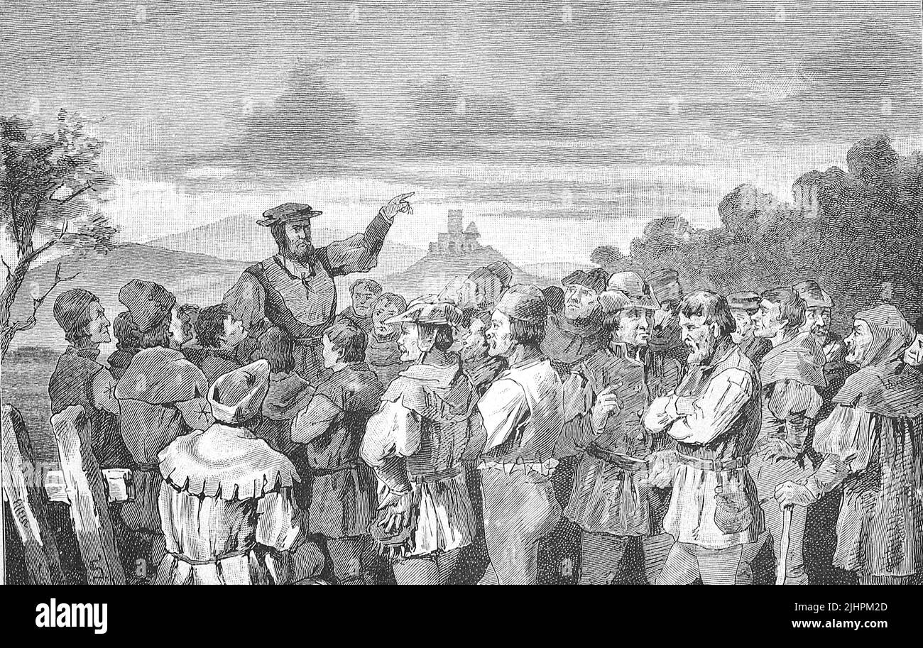 German Peasants' War, 1524-1526, Jos Friz speaks to the conspirators on ...