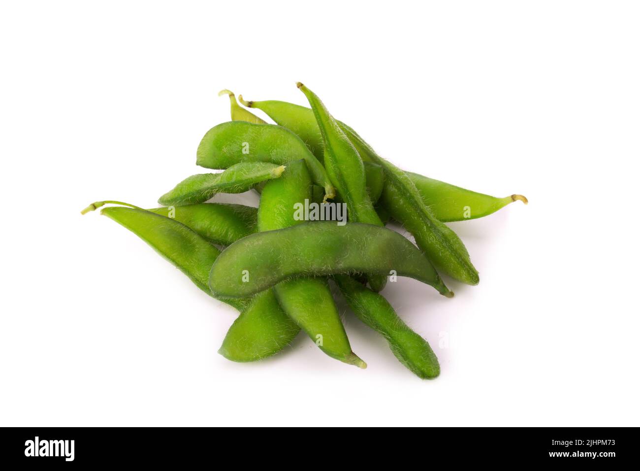 green soybeans on white background Stock Photo - Alamy