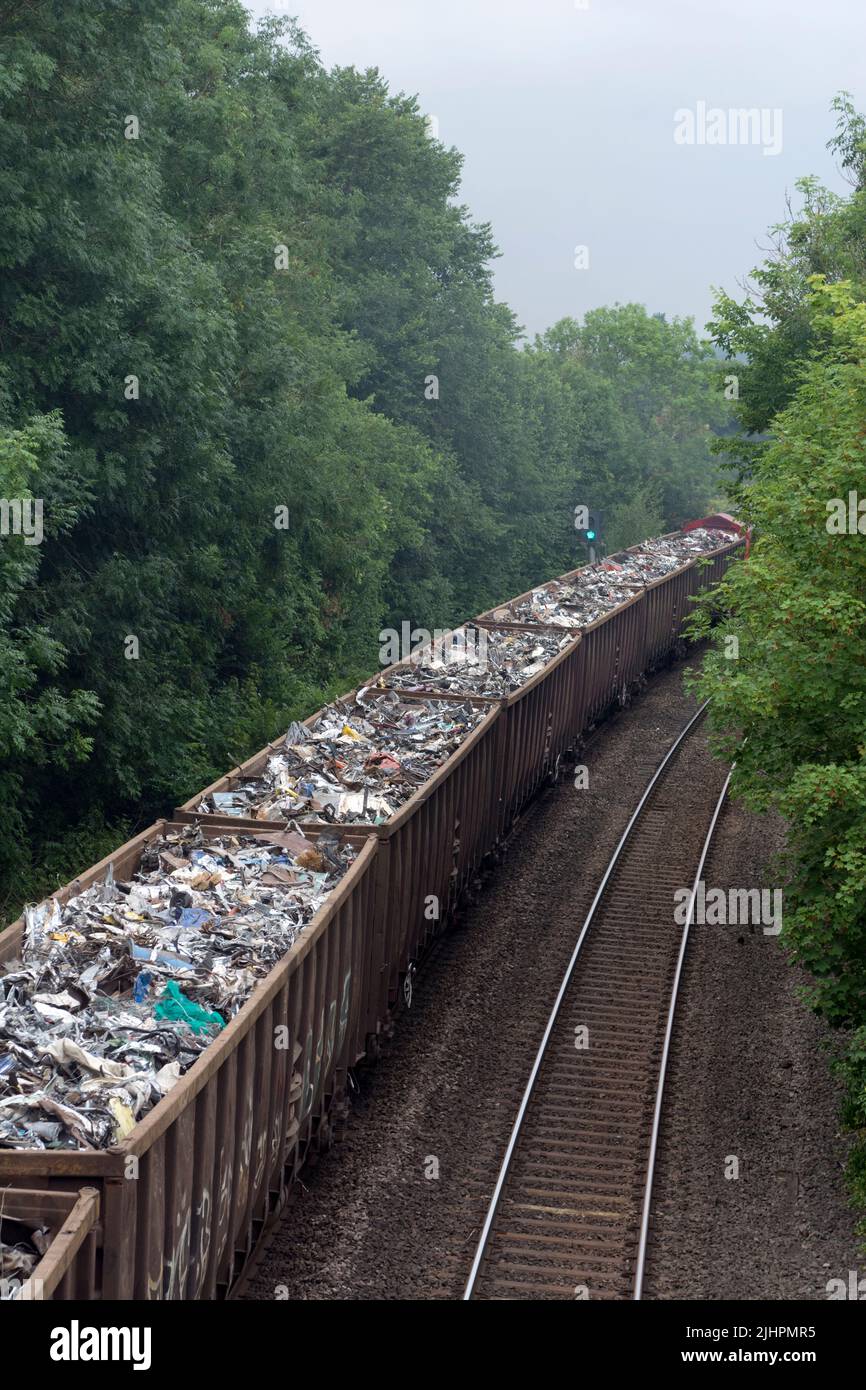 Scrap train hi-res stock photography and images - Alamy