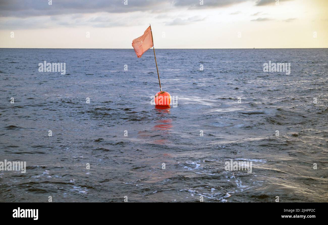 Longline buoy in the sea Stock Photo - Alamy