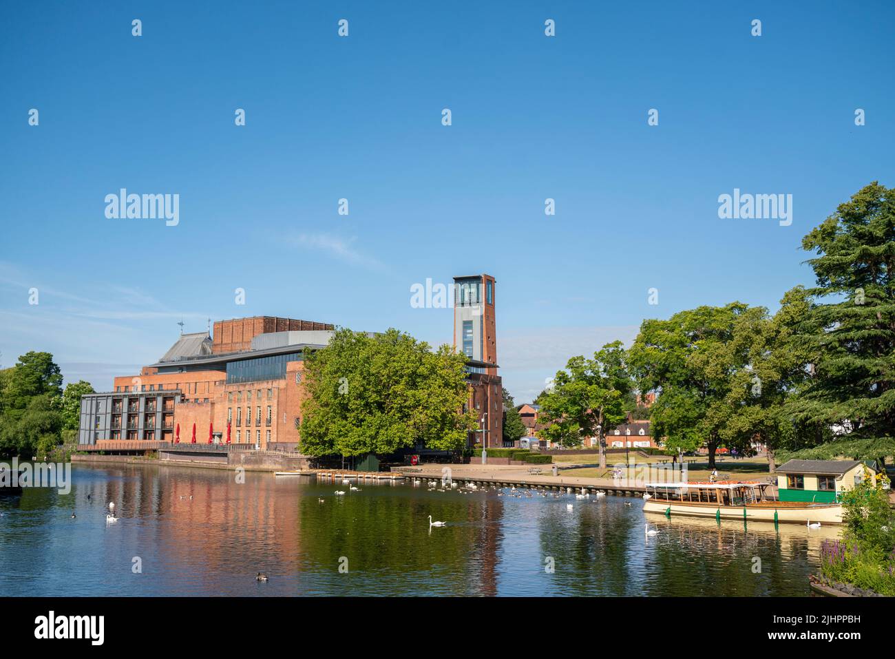 General view of the Royal Shakespeare Company (RSC) theatre in ...