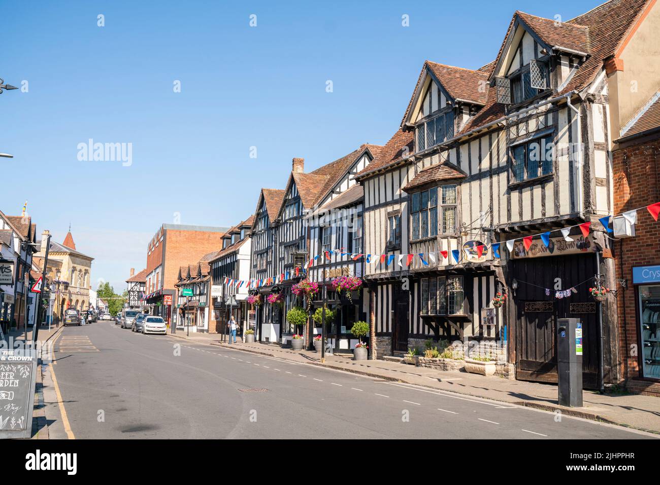 General View of Stratford-upon-Avon, West Midlands, England, birthplace ...