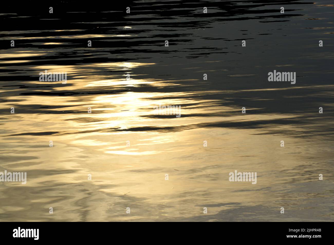 Golden ocean water, photo background. Beautiful summer sea, sunset time ...