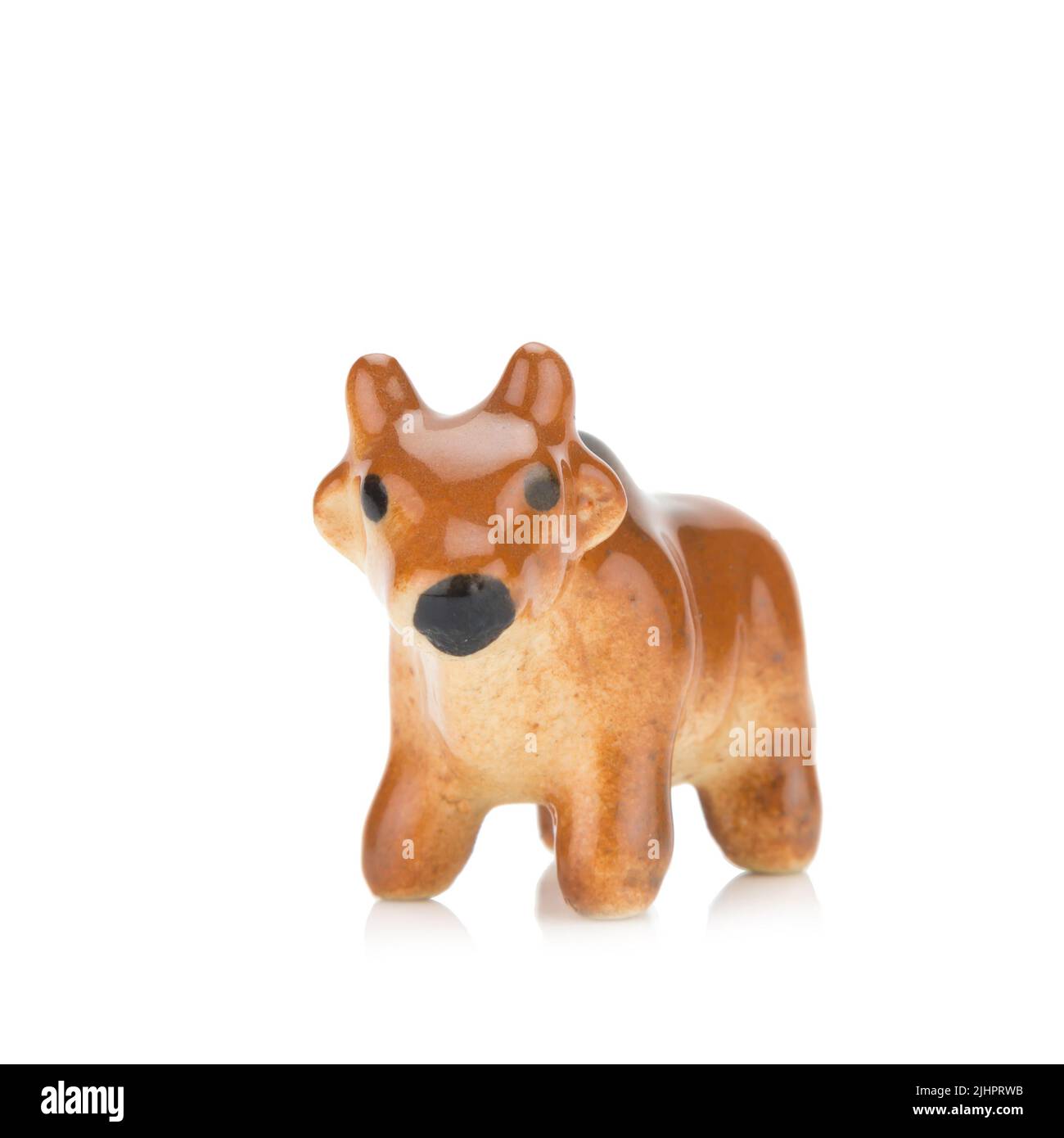 red cow. tow. model. isolated on white background Stock Photo - Alamy