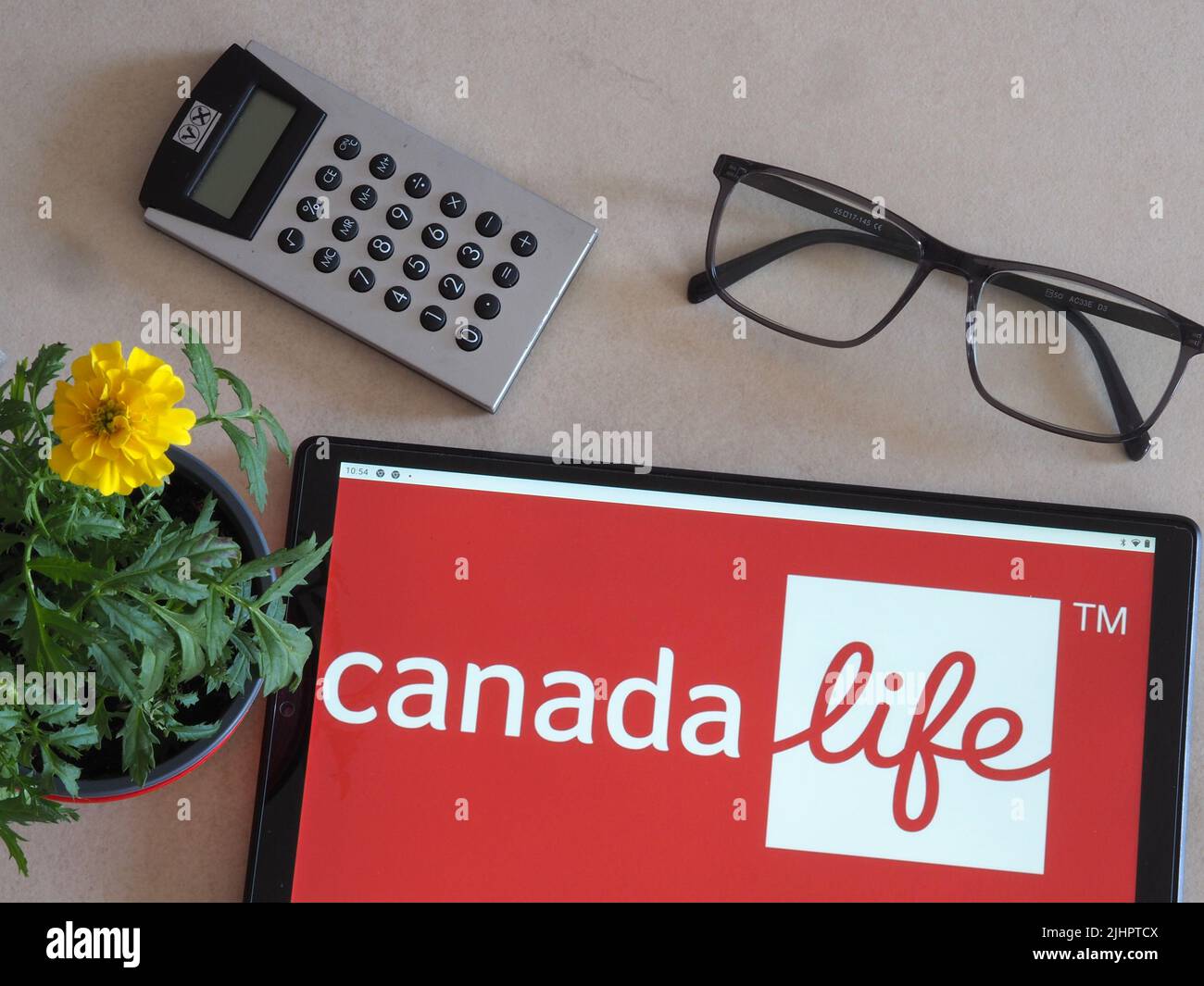 Germany. 20th July, 2022. In this photo illustration, Canada Life logo ...
