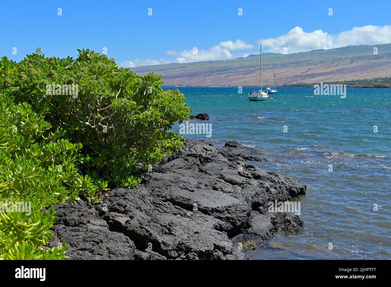 Beautiful summer morning at Puako Bay and Reef, South Kohala HI Stock ...