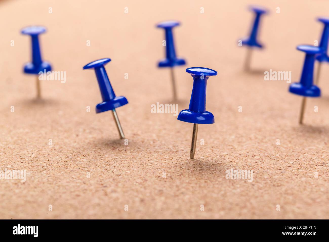 Pin board texture for background and colorful pins Stock Photo - Alamy