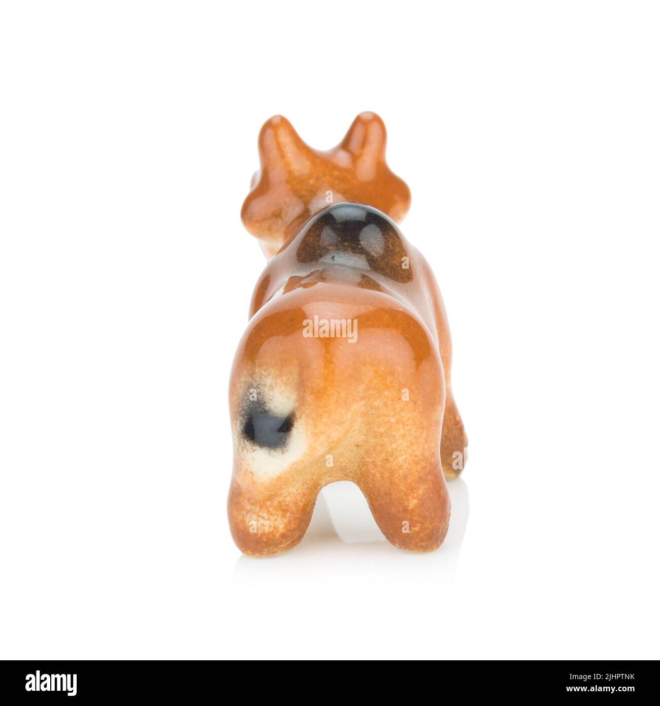 red cow. tow. model. isolated on white background Stock Photo - Alamy