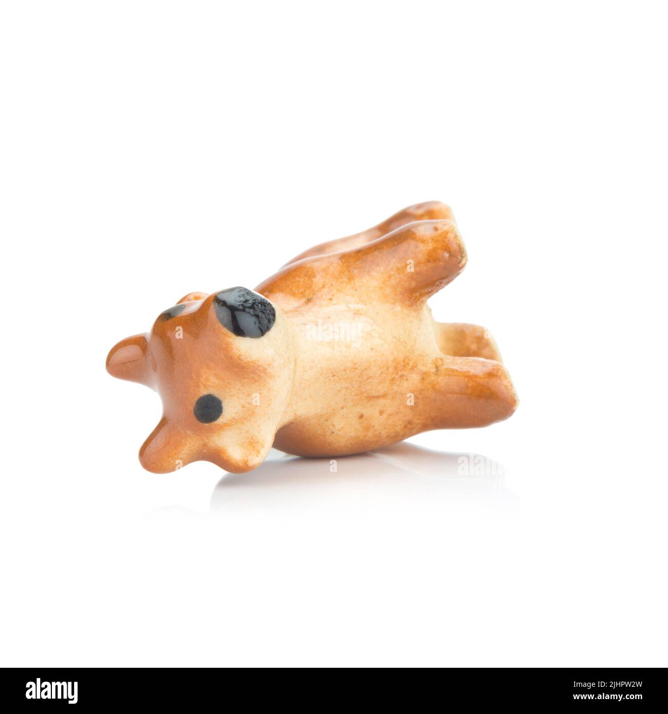 red cow. tow. model. isolated on white background Stock Photo - Alamy