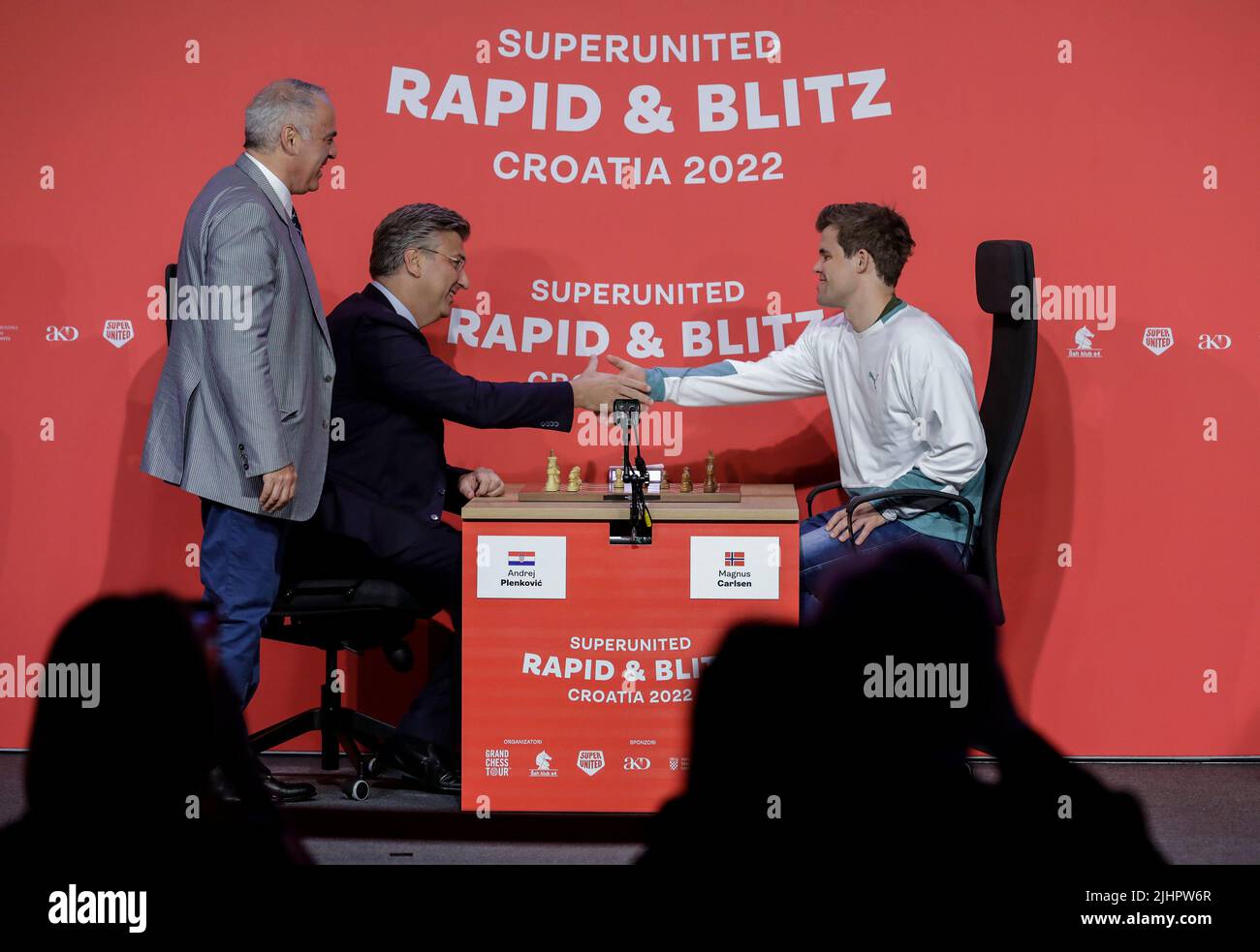 Croatian Prime Minister Andrej Plenkovic played an opening ceremonial ...