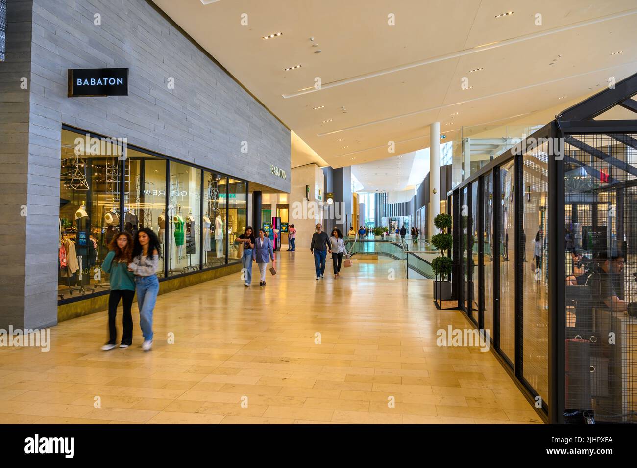 View of the inside of Square One Shopping Centre, Mississauga, the ...
