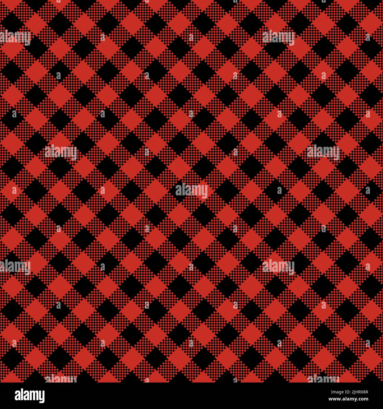 Red And Black Checkered Pattern