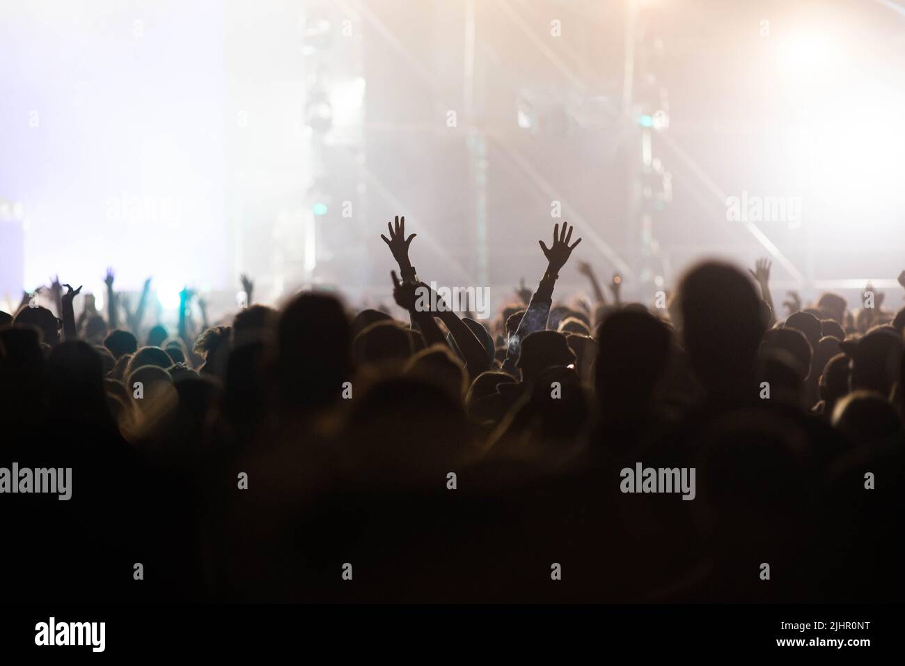 crowd at concert - summer music festival Stock Photo - Alamy