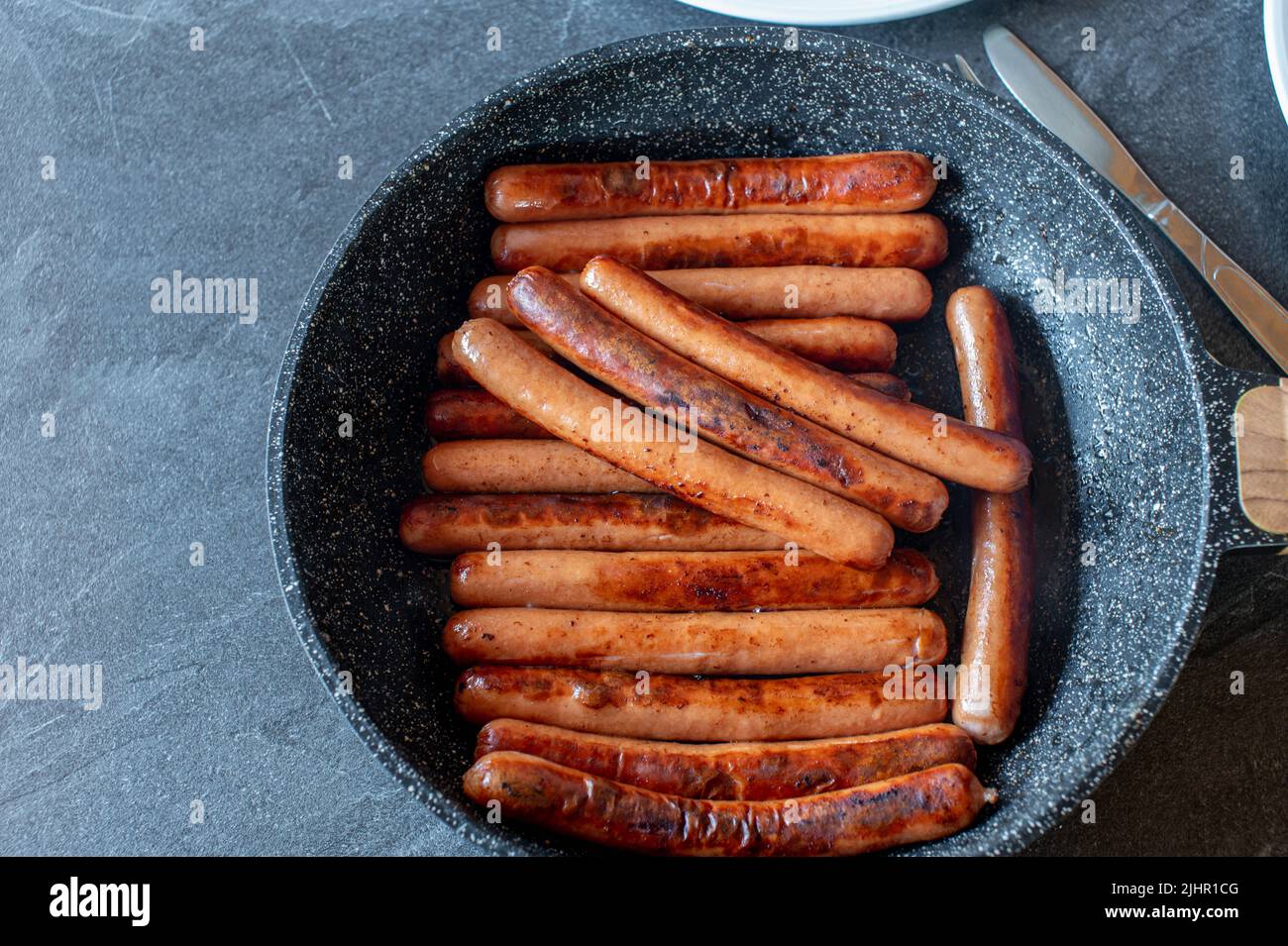 Food vienna sausage hi-res stock photography and images - Alamy