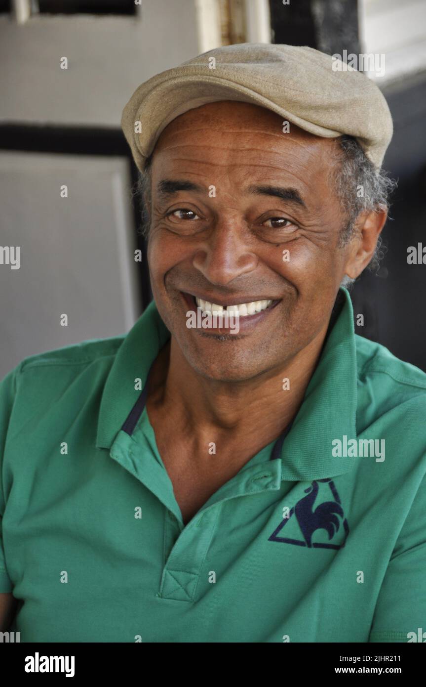 French tennis player and captain Yannick Noah. September 18, 2020 Stock Photo - Alamy