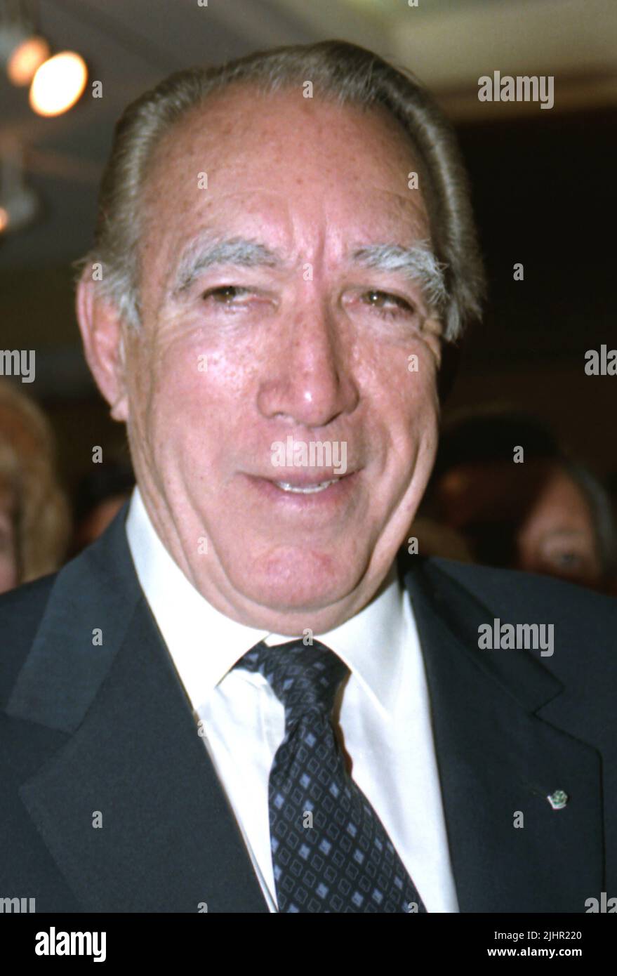 Portrait of Mexican-American actor and director Anthony Quinn on ...