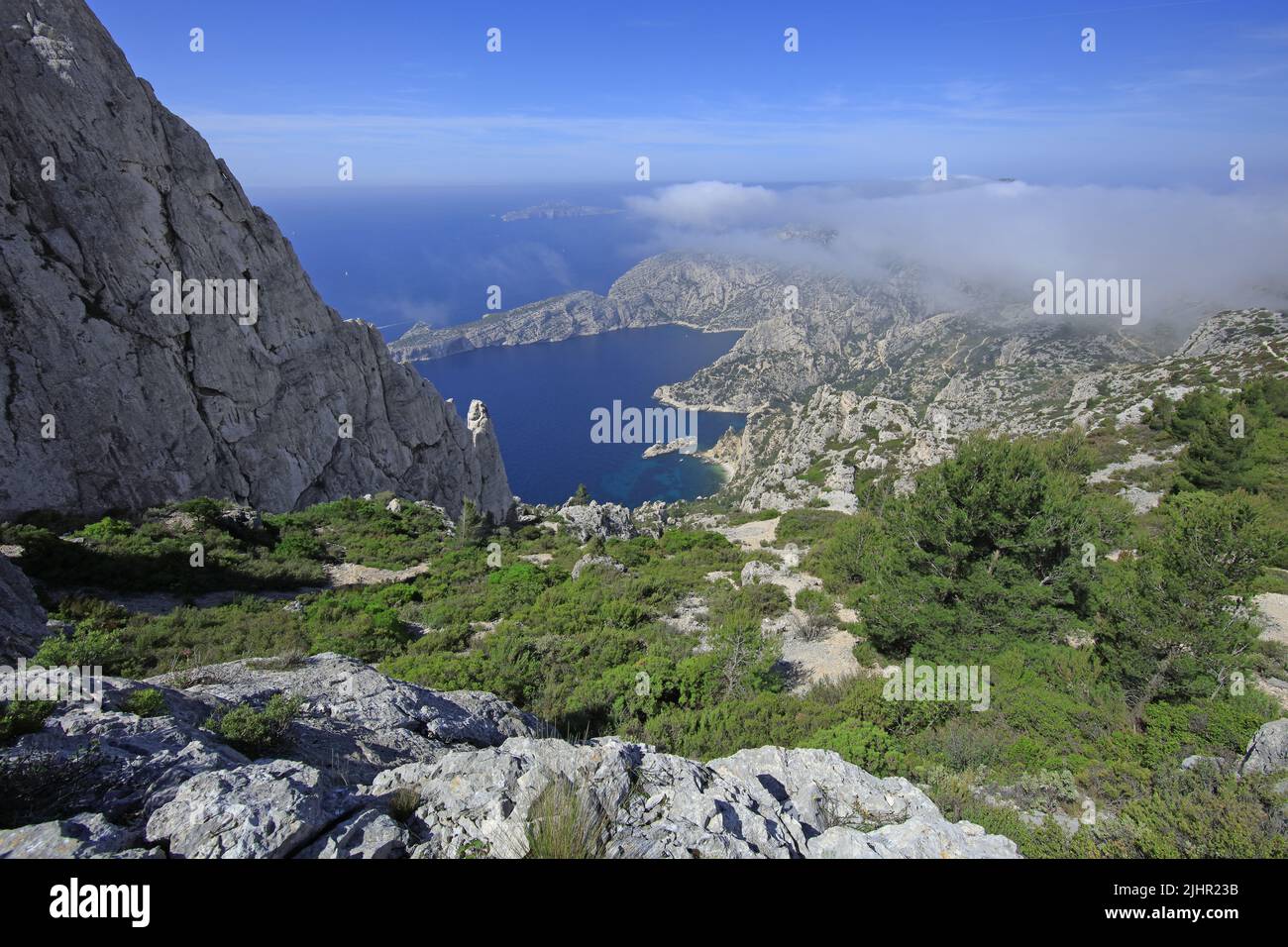 France, Bouches-du-Rhône (13) Marseille, Parc National des Calanques ...