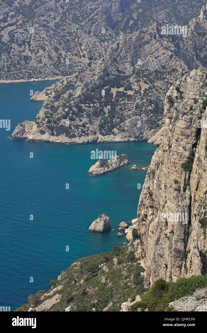 France, Bouches-du-Rhône (13) Marseille, Parc National des Calanques ...
