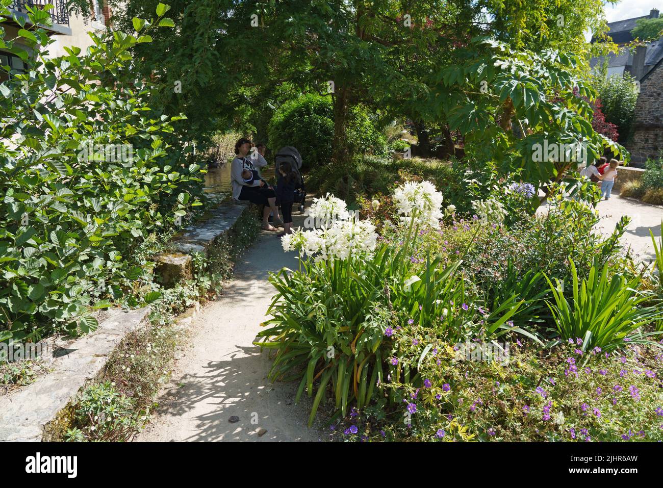 France, Bretagne region (Brittany), South tip of Finistère, Pont-Aven ...