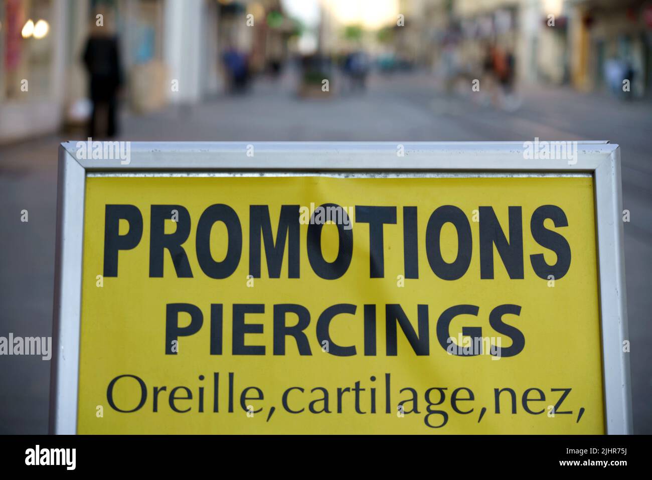 France, Region Grand Est, Marne, Reims, billboard, promotion of ...