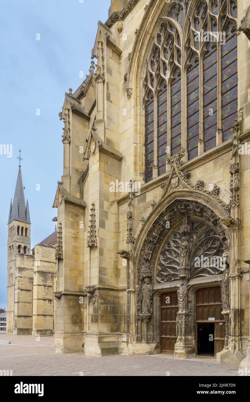 France, Region Grand Est, Marne, Reims, Basilica of Saint-Remi ...