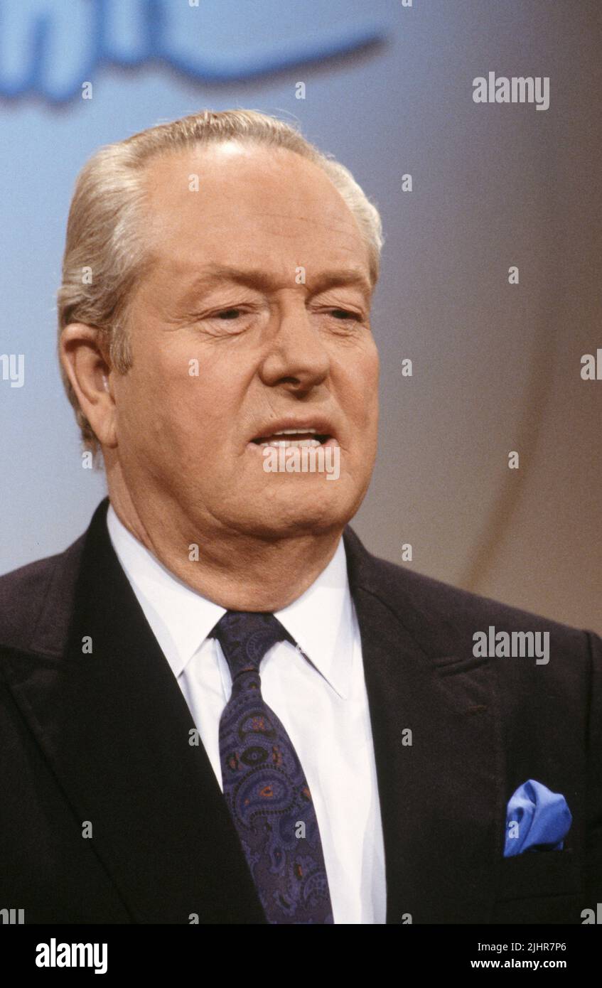 Far-right politician Jean-Marie Le Pen on the set of the television ...