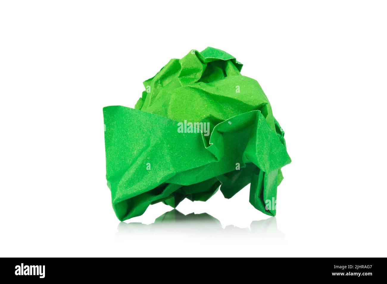 orange colored paper ball isolated on white background Stock Photo - Alamy