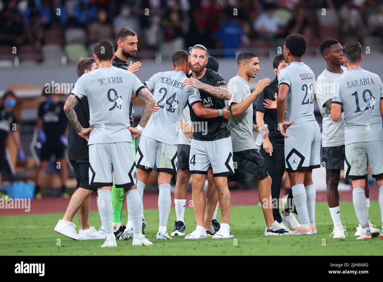 Tokyo, Japan. 20th July, 2022. Paris Saint-Germain team group (PSG ...
