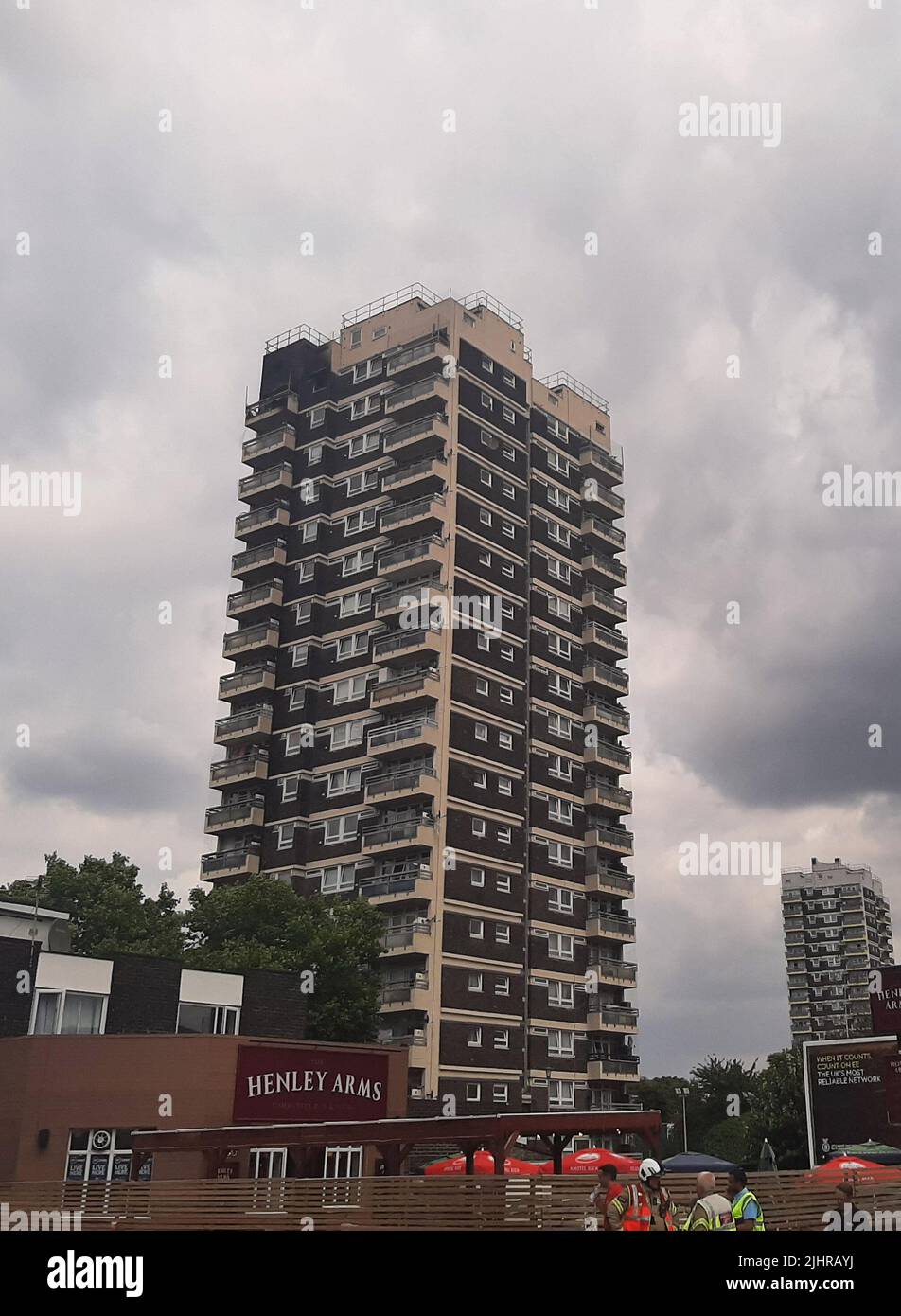 Emergency services at the scene on Manwood Street, North Woolwich ...