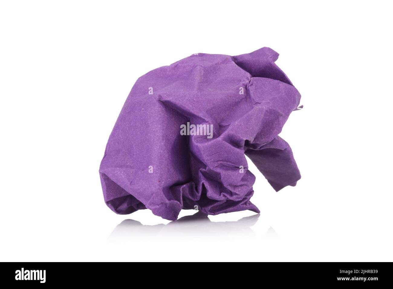 orange colored paper ball isolated on white background Stock Photo - Alamy