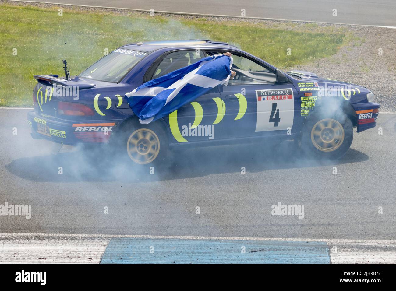 McRae Rally Challenge at Knockhill bat555 subaru with scottish flag ...